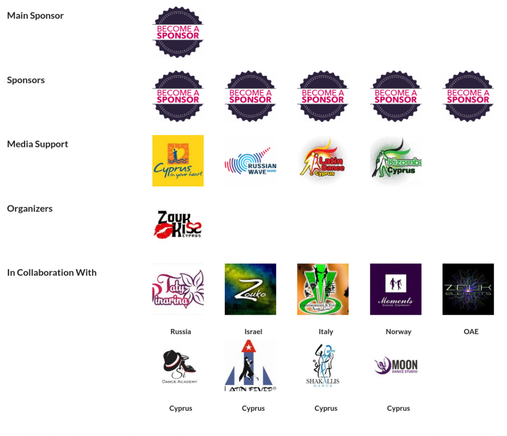 Introducing our partners - Cyprus Zouk'n'Holidays Congress